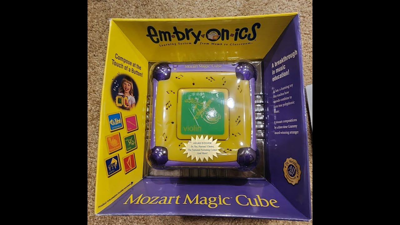 1998 Munchkin Embryonics "Mozart Magic Cube" For Children, New, Sealed ...