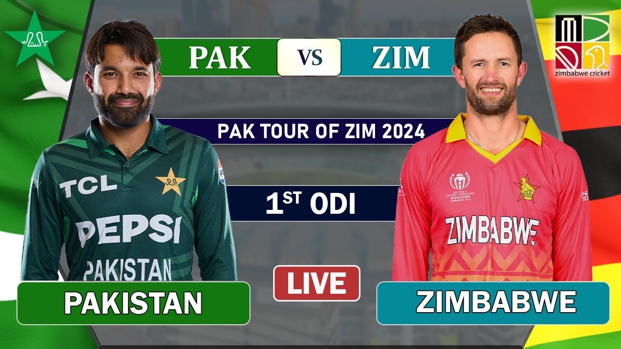 PAKISTAN vs ZIMBABWE 1st ODI MATCH LIVE SCORES | ZIM vs PAK MATCH LIVE ...
