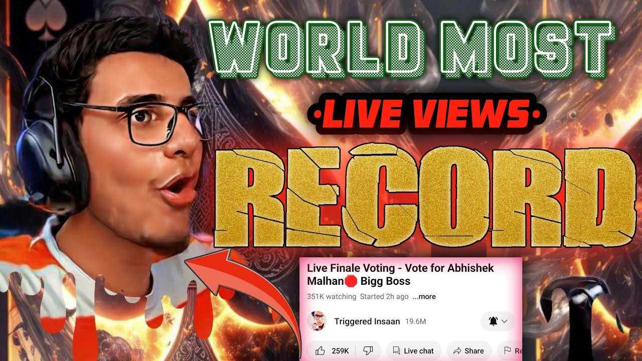 Triggered Insaan Break WORLD RECORD || Bigg Boss Live Stream Break ...