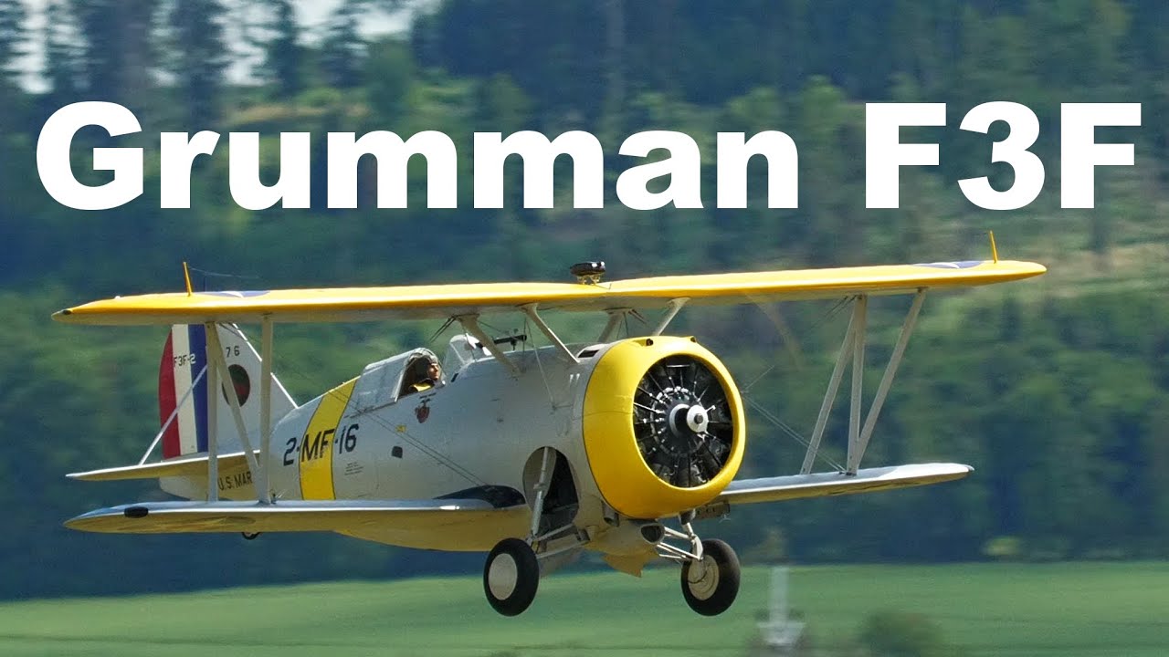 Grumman F3F | scale RC biplane | 4K | Trebic 2022 - YouTube