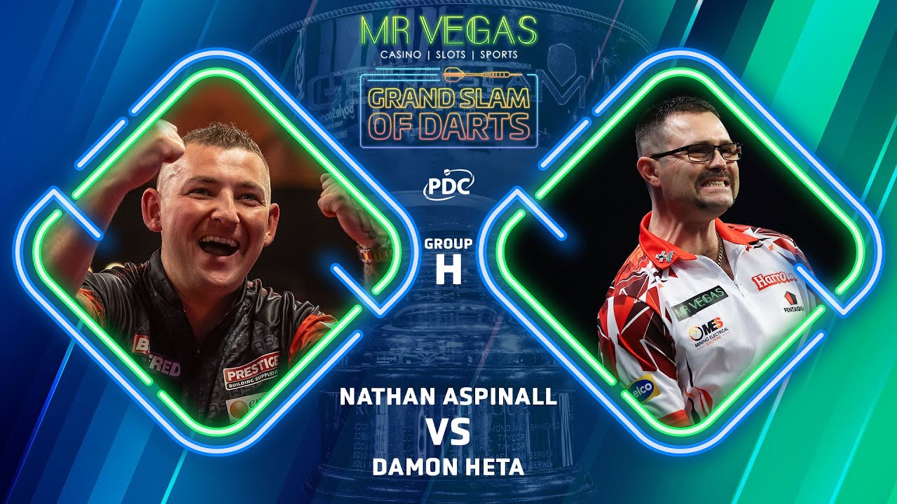 PDC Grand Slam of Darts 2023 11 12 - Nathan Aspinall vs Damon Heta ...