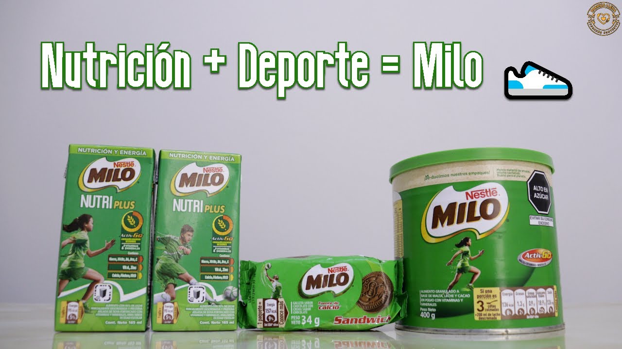 ¡MILO! 😋 | En polvo, leche chocolatada y galleta | HISTORIA y DATOS ...