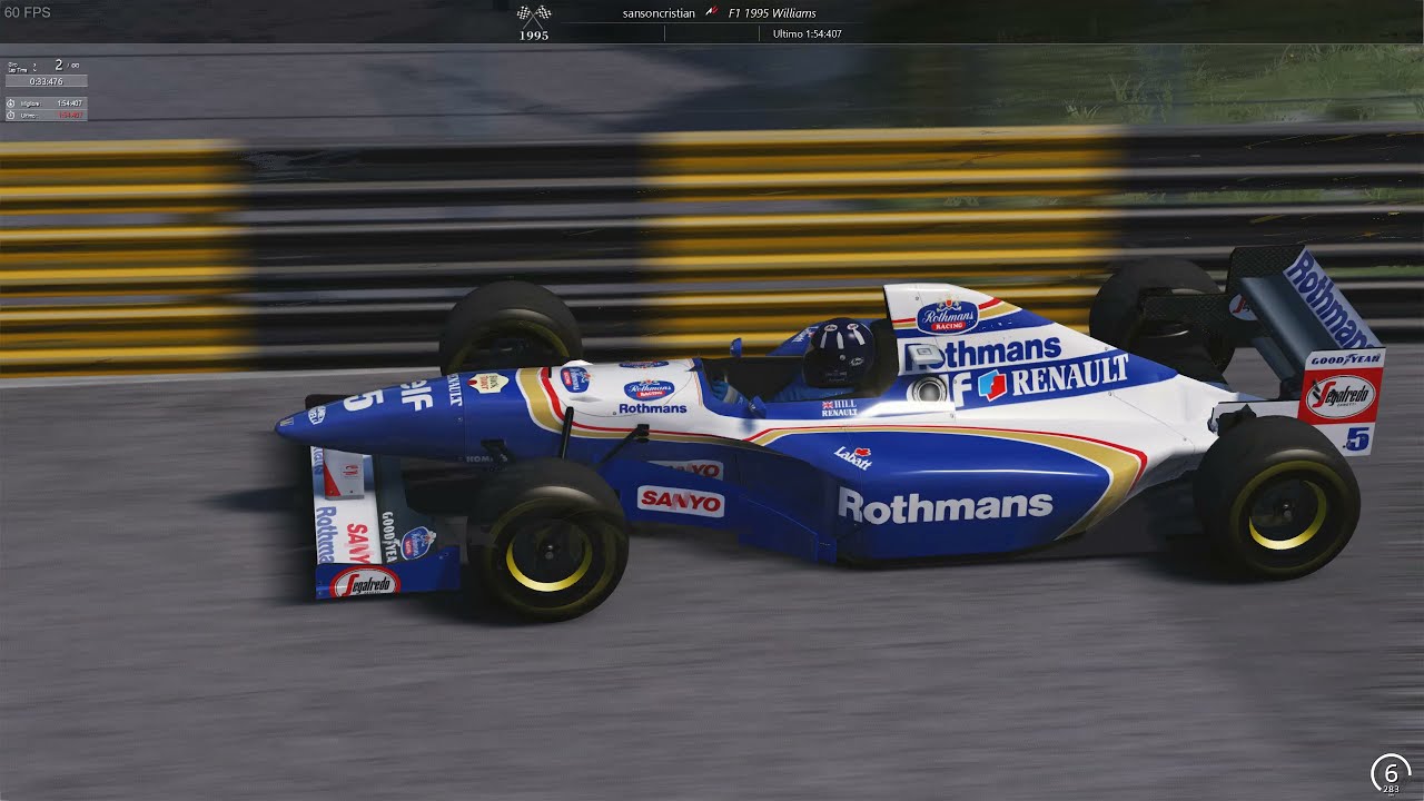 Formula 1 1995 - Williams FW17 Renault - Macau Testing - Assetto Corsa ...