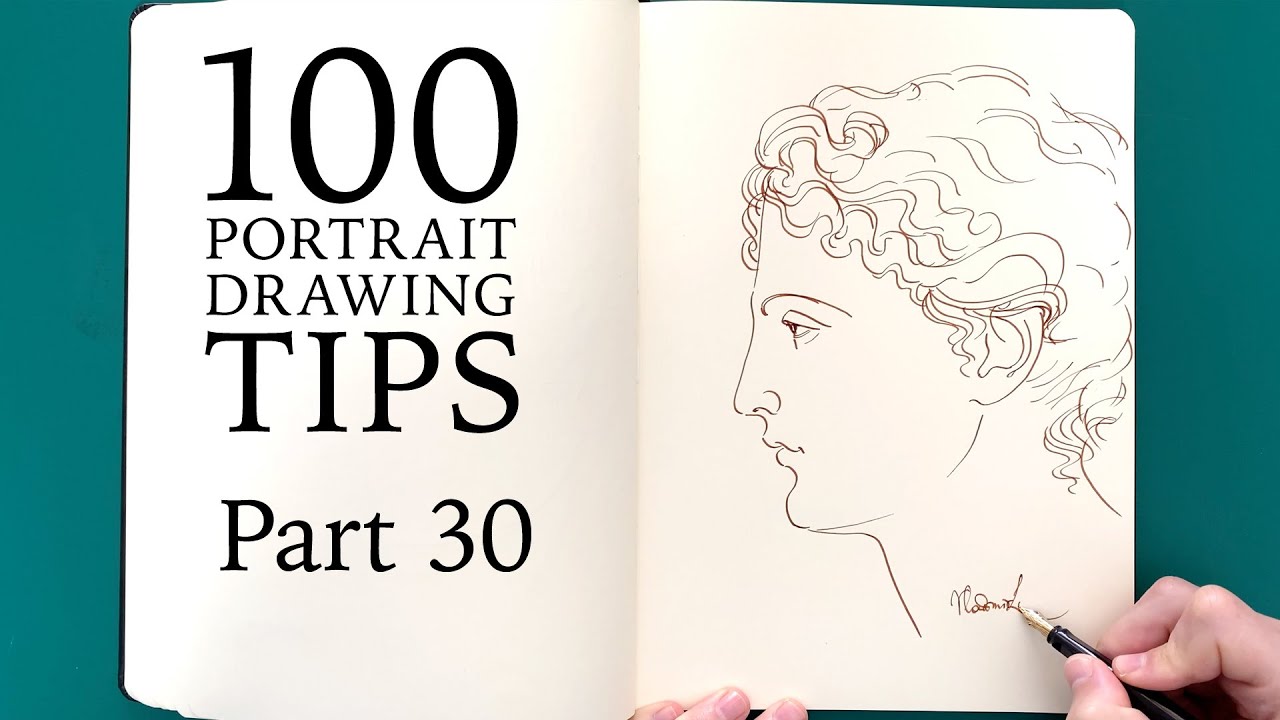 Drawing Tip 30 - How to improve portrait drawing skills - YouTube
