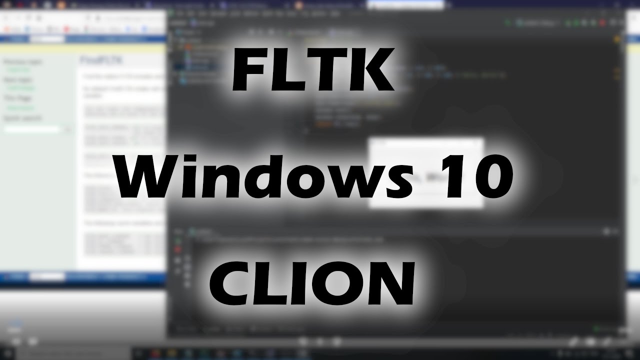Настройка Clion для FLTK на Windows с MinGW - YouTube