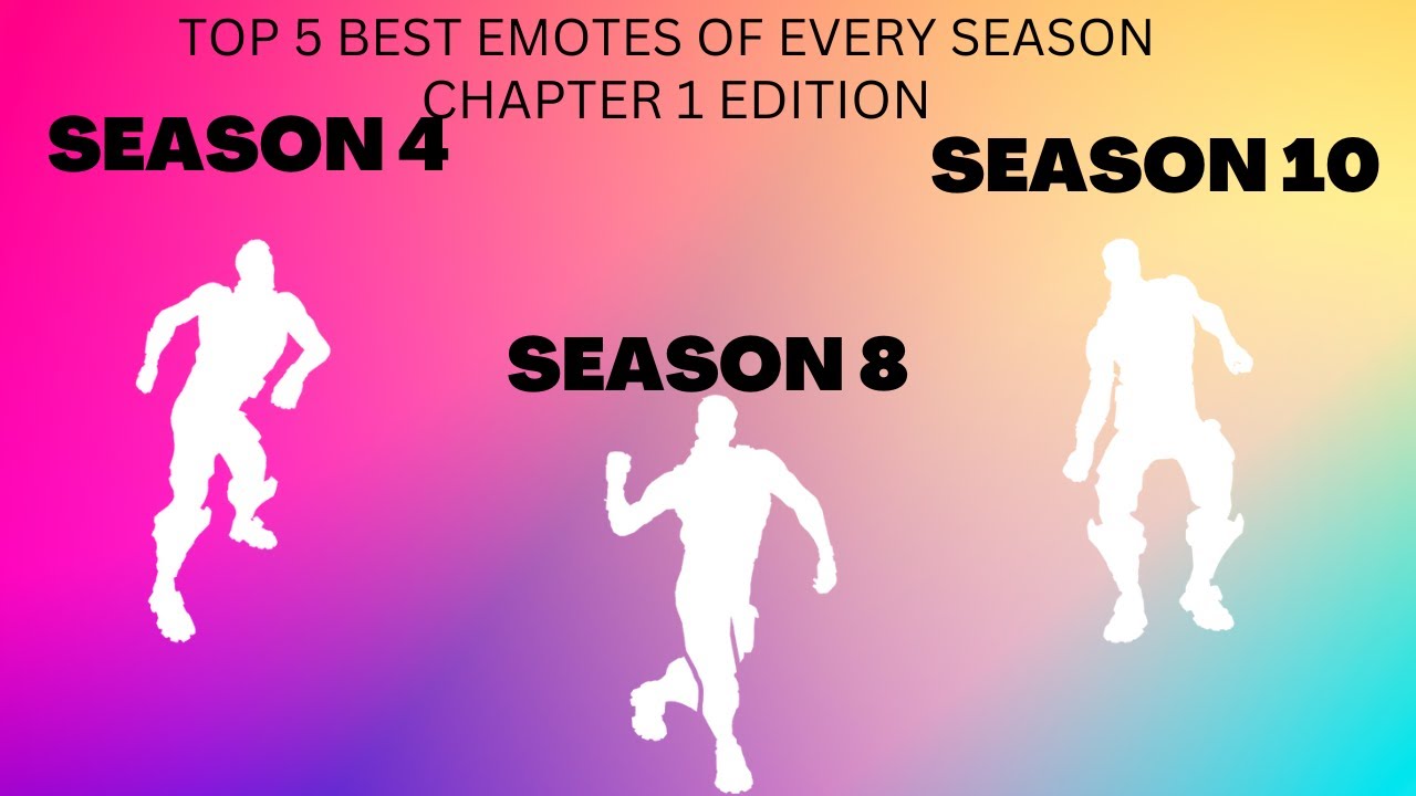 Top 5 Best Emotes Of Every Season (Chapter 1) - YouTube