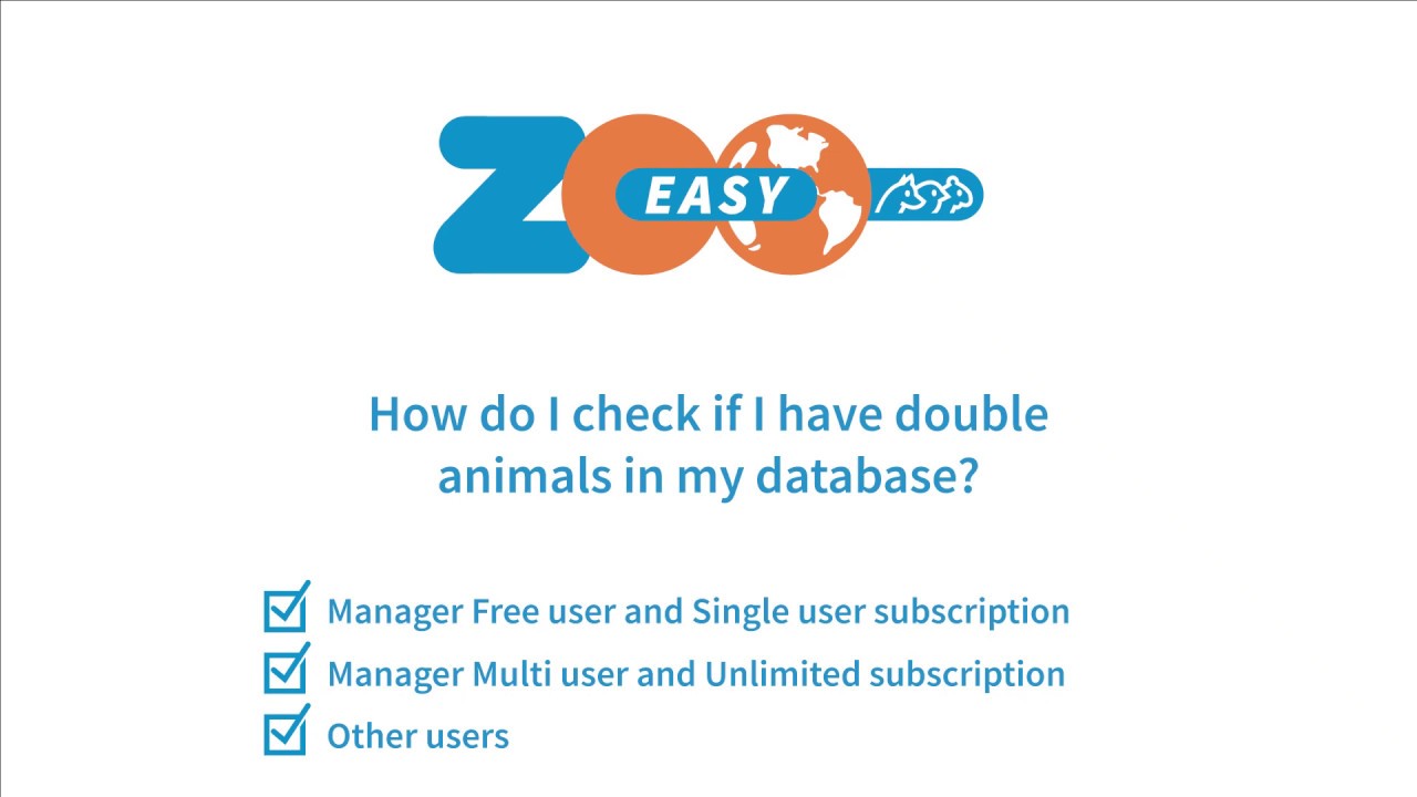 How Do I Check If I Have Double Animals In My Database YouTube how-do-i-check-if-i-have-double-animals-in-my-database-youtube