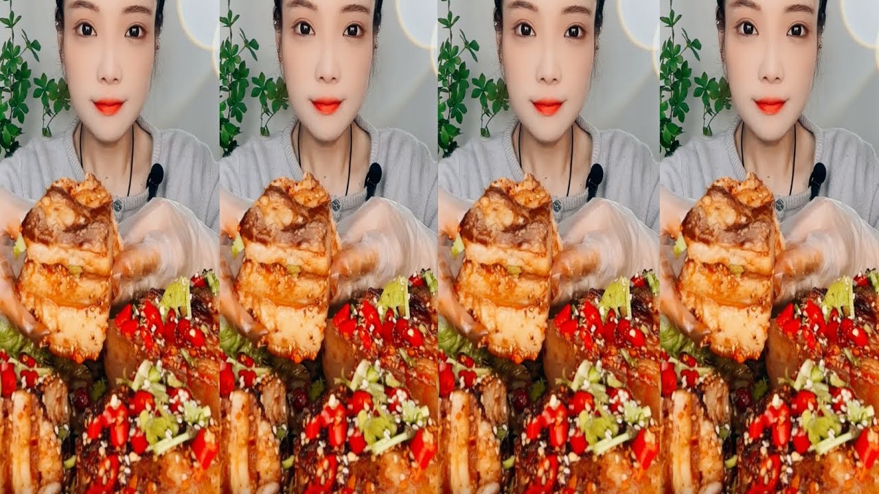 Three-layer pork belly with natural vegetables spicy and delicious ...