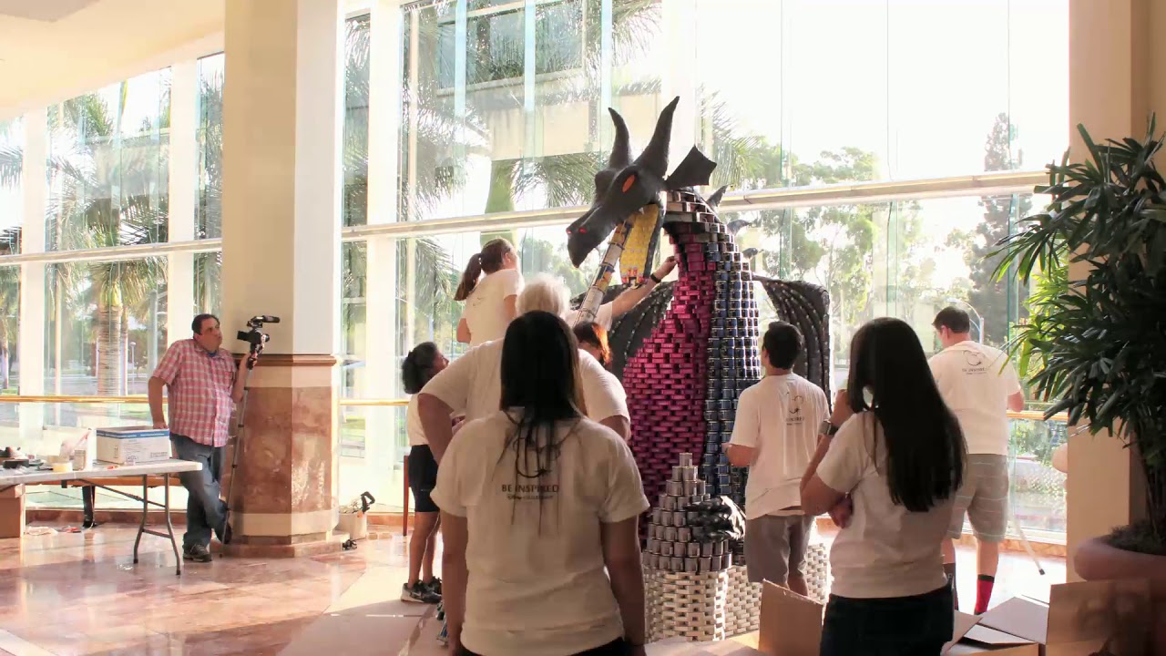 Canstruction 2017 Disney Time Lapse - YouTube