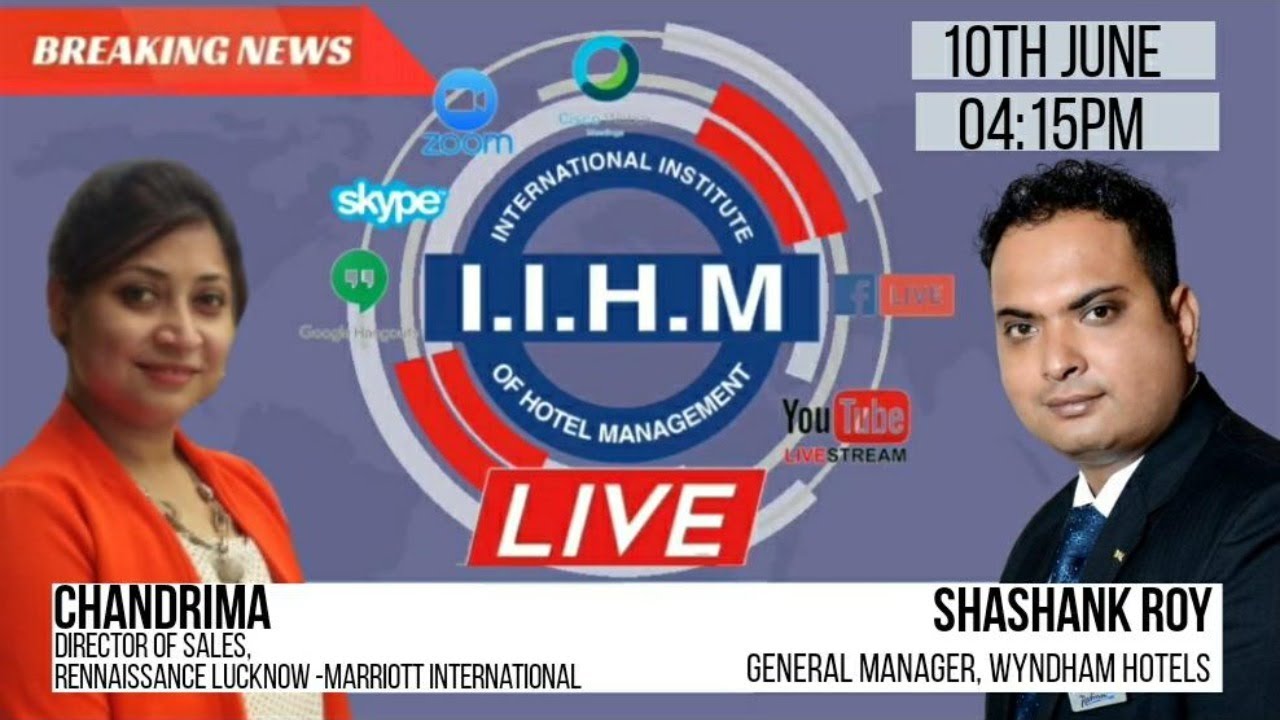 IIHM Live | Mr.Shashank Roy & Ms.Chandrima, Kolkata Alumni - YouTube