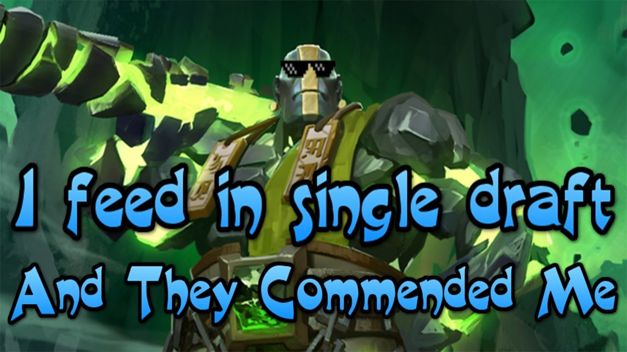 Dota 2 Single Draft Mission #1 ( I feed in Low Priority And They ...