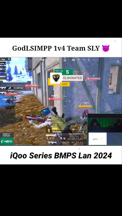 GodLSIMPP 1v4 Team SLY || IQoo Series 2024 || Team GodLike 😈 . #shotsvideo #jonathangaming # ...