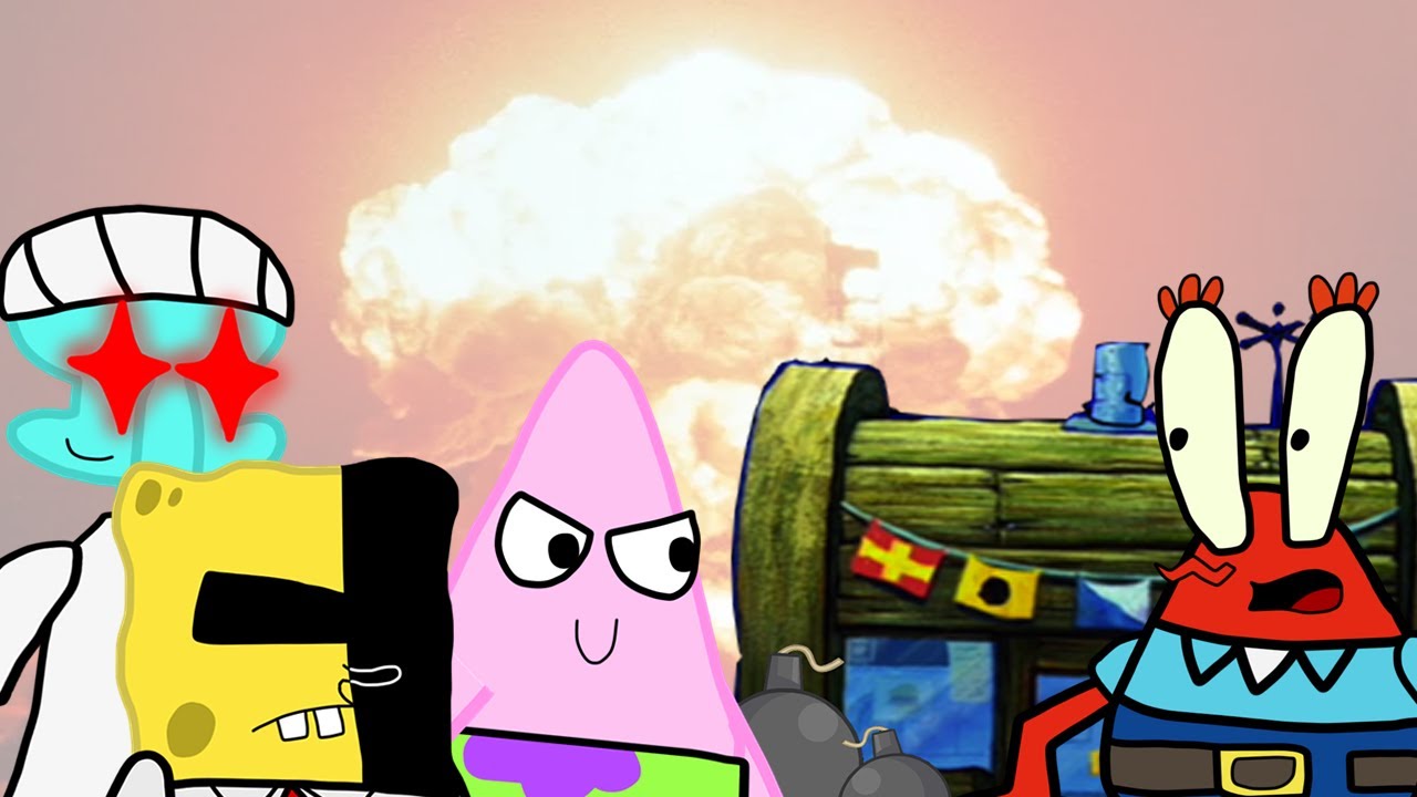 Bob Esponja explode o siri cascudo - YouTube