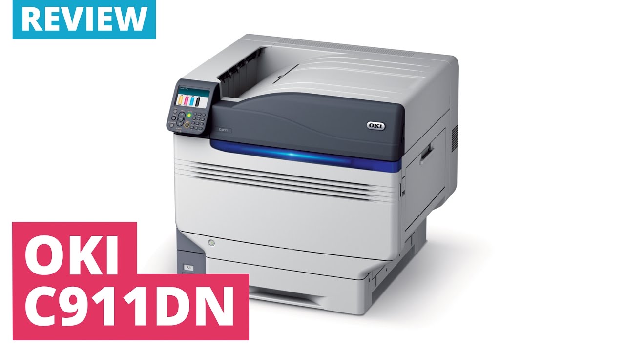 OKI C911dn A3 Colour LED Laser Printer - YouTube