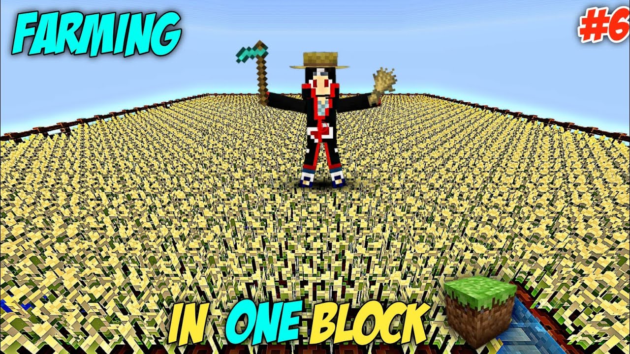 Farming in one block. - YouTube