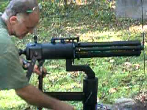 Xm301 Gatling Gun Youtube