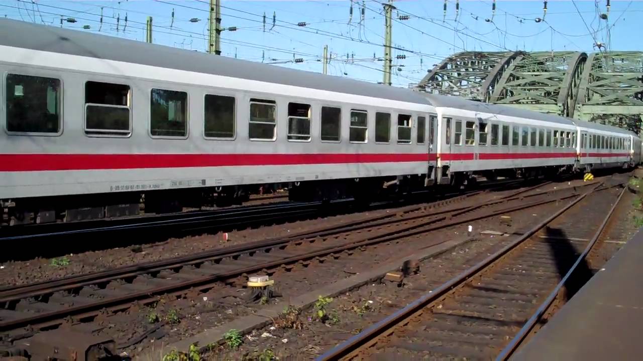 DB 101 with InterCity train leaving Koln main station - YouTube