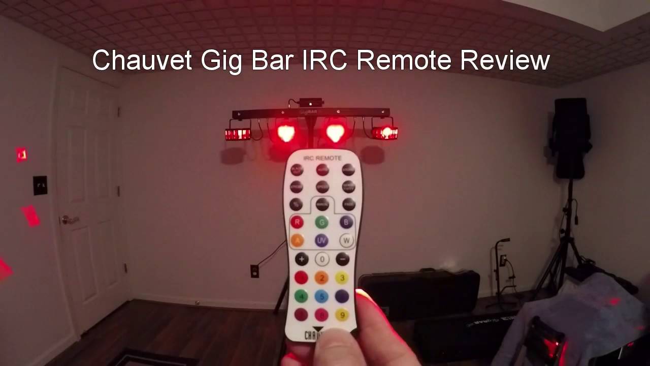 Chauvet Gigbar IRC Remote Features - YouTube