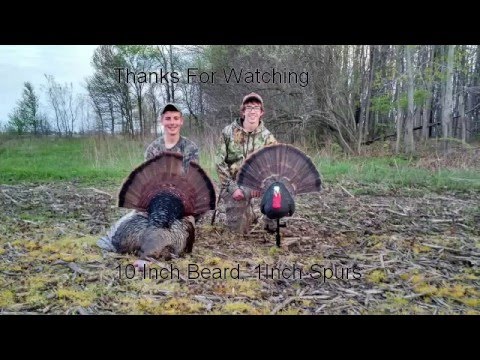 First time turkey reapers at 7 yards - YouTube