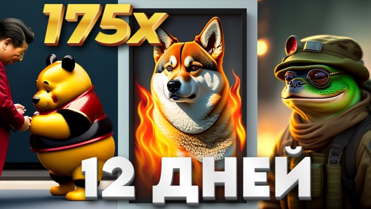 175 Иксов за 12 дней | POOH Проглотит Shiba inu и Pepe - YouTube
