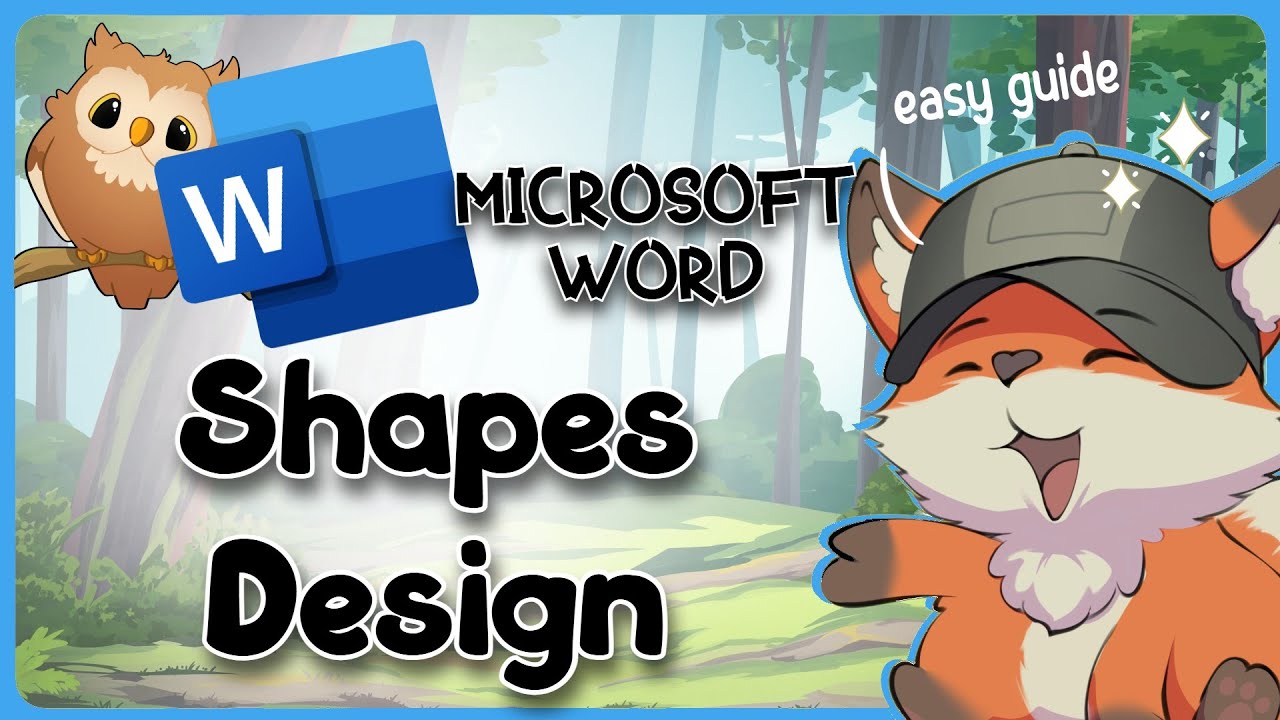 MS Word Shapes Design 2025 | Guide Glimpse - YouTube