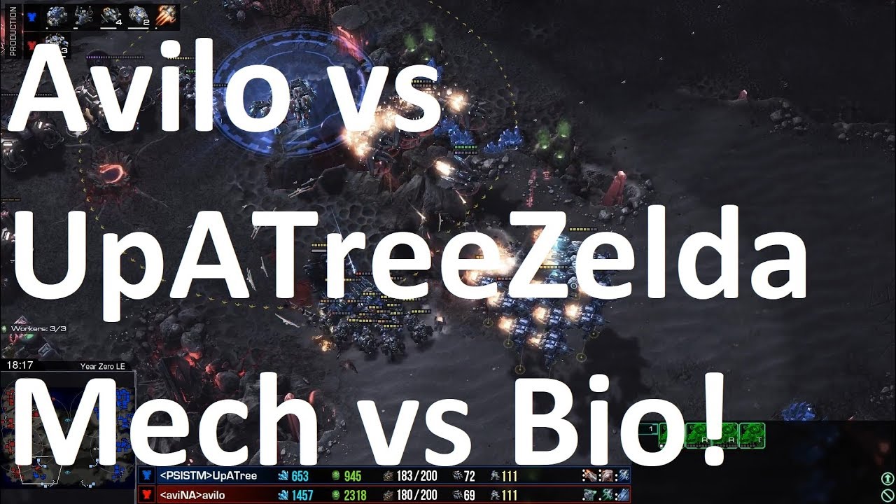 Starcraft 2 - Mech vs Bio - avilo vs UpATreeZelda - TvT - YouTube