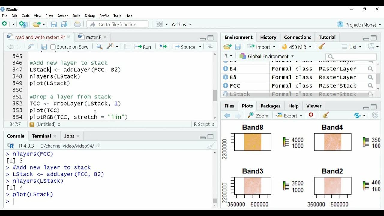 Add, drop and subset layer to/from layer stack in R - YouTube
