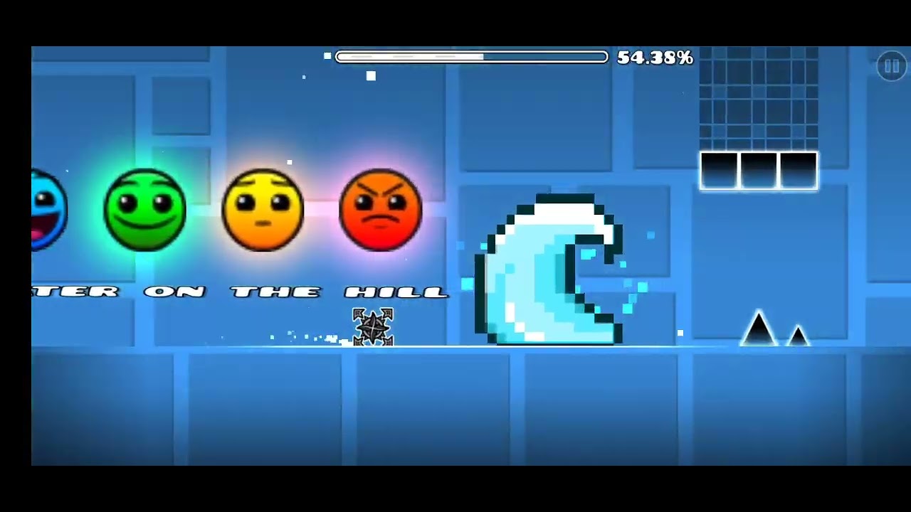 WATER ON THE HILL geometry dash #geometrydash #gd #wateronthehill # ...
