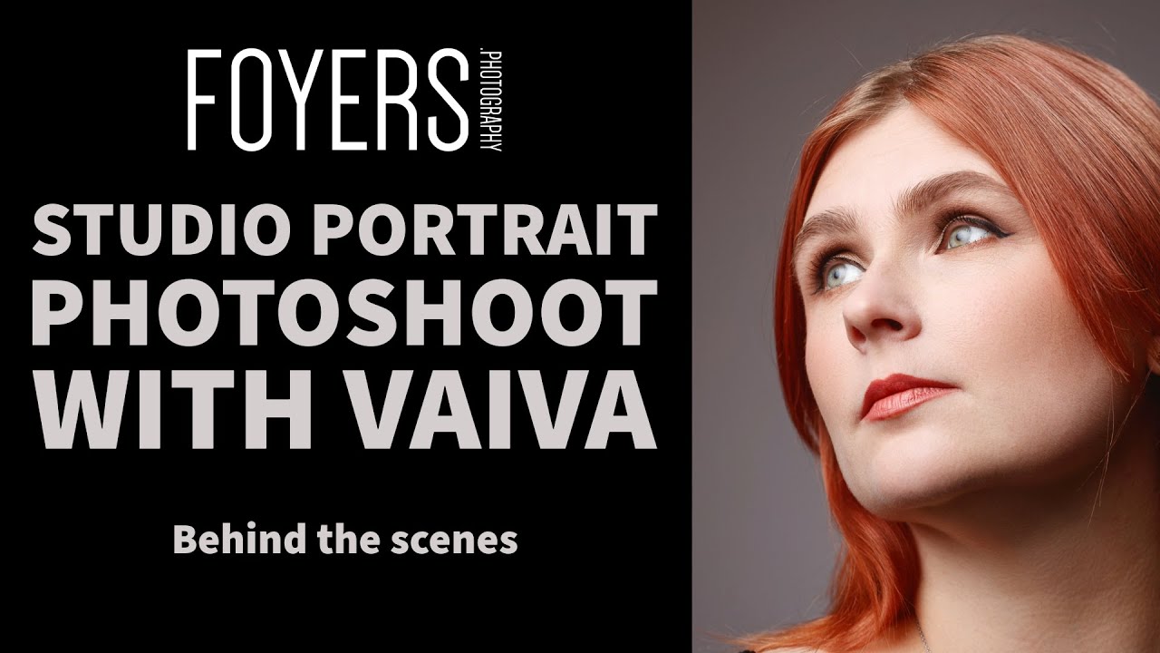 Behind the Scenes - Studio Portrait Photoshoot with Vaiva - YouTube