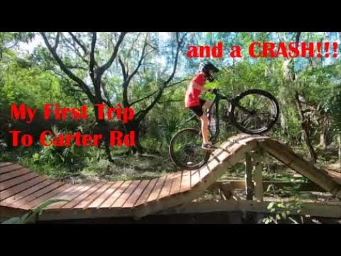 First trip to Carter Road bike trails- then Alafia for a BIG CRASH ...
