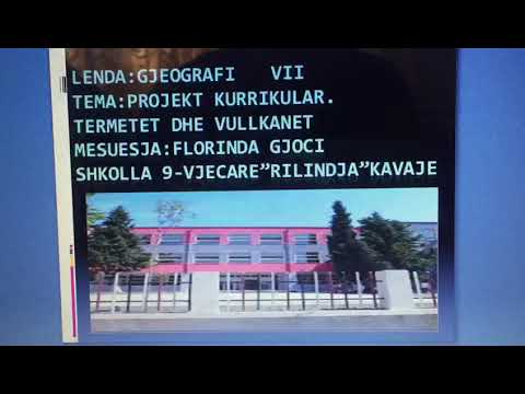 Lenda : Gjeografi VII Tema : Projekt kurrikular. Termetet dhe Vulkanet ...