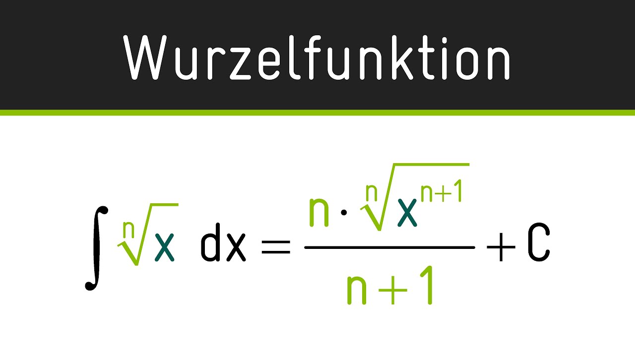Integral — Wurzelfunktion | Herleitung - YouTube