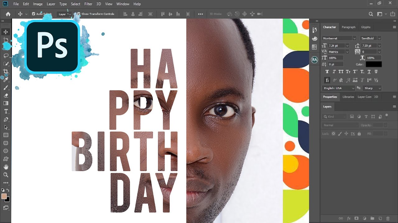 How To Put an Image Inside of Text | Photoshop Tutorial (Pure Twi ...