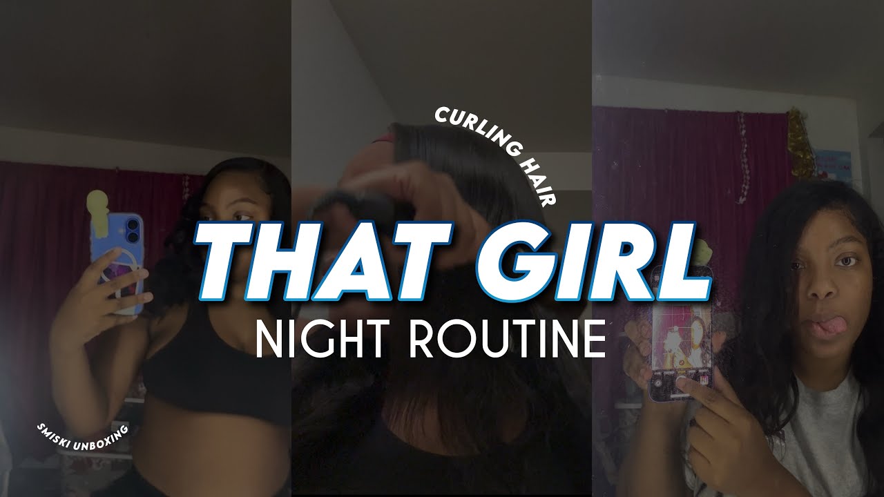 My “THAT GIRL” night routine | super realistic and simple, smiski ...