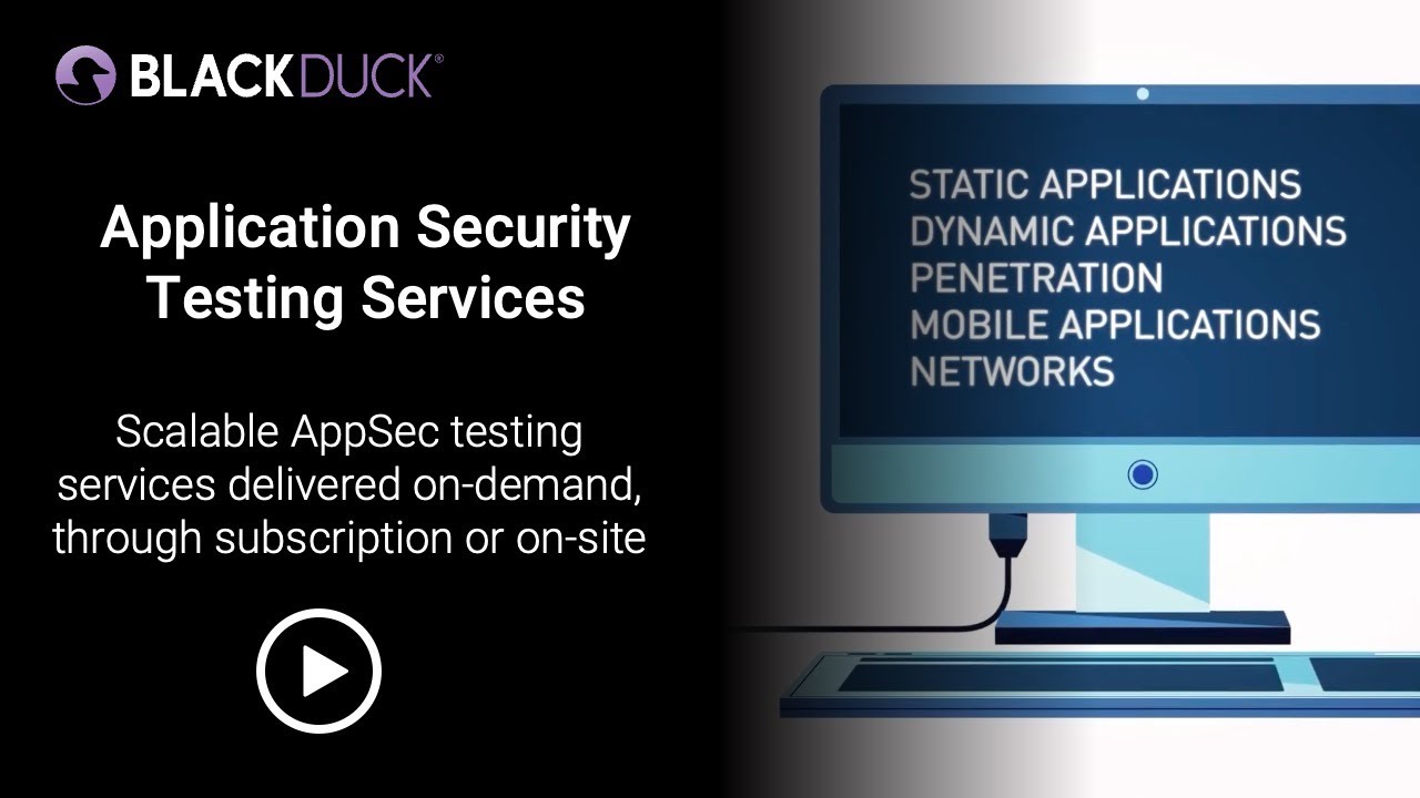 Application Security Testing Services | Black Duck - YouTube