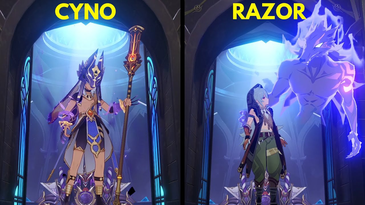 Cyno Vs Razor | Who is Strongest Wolf DPS? | Genshin Impact - YouTube