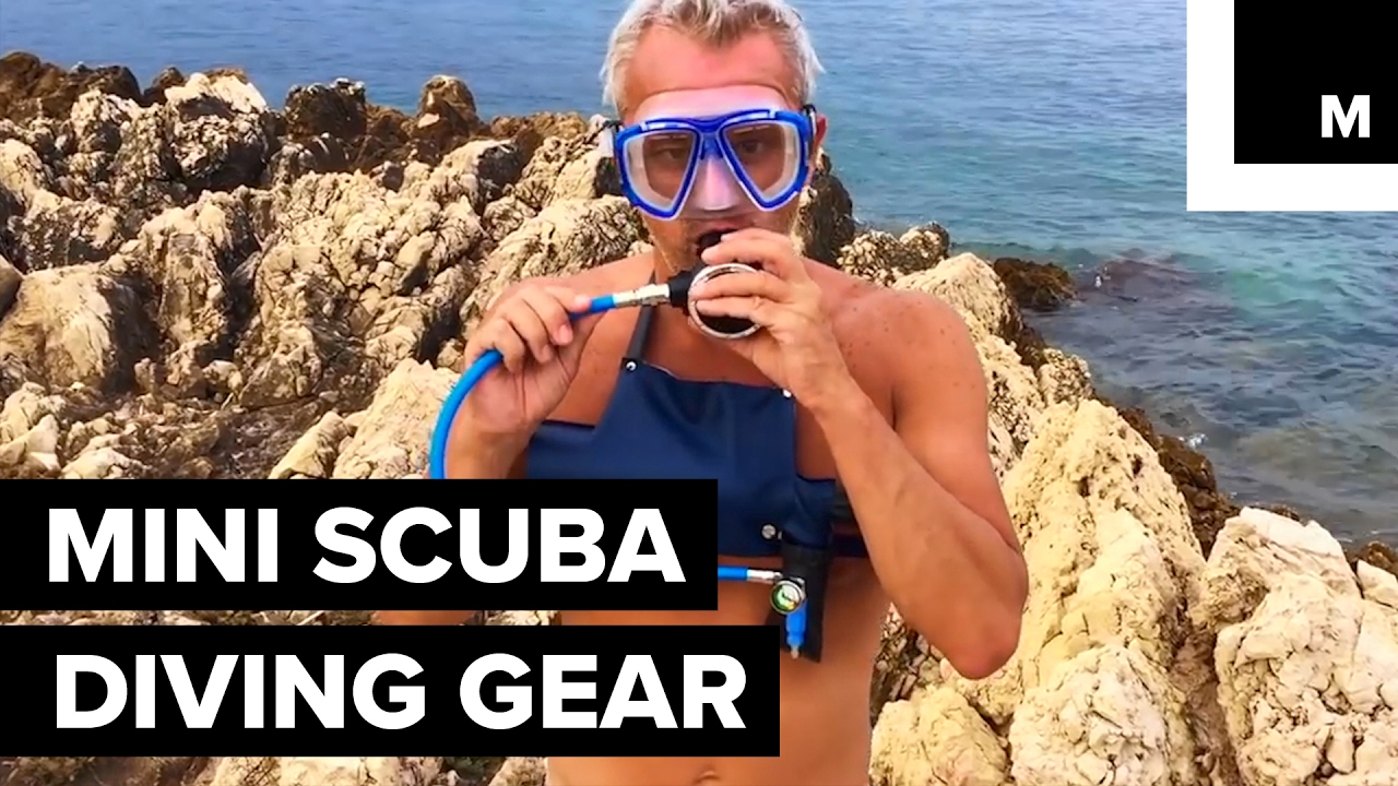 Mini scuba diving gear - YouTube