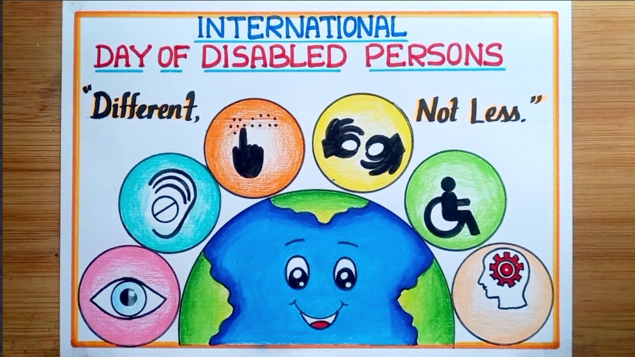 World Disability Day Poster Drawing Easy/International Day Of Disabled ...