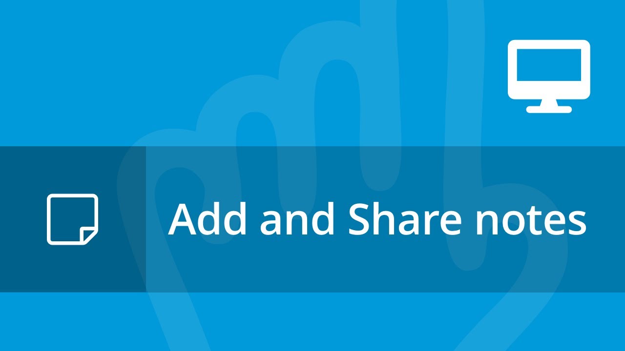 Adding and sharing notes - YouTube