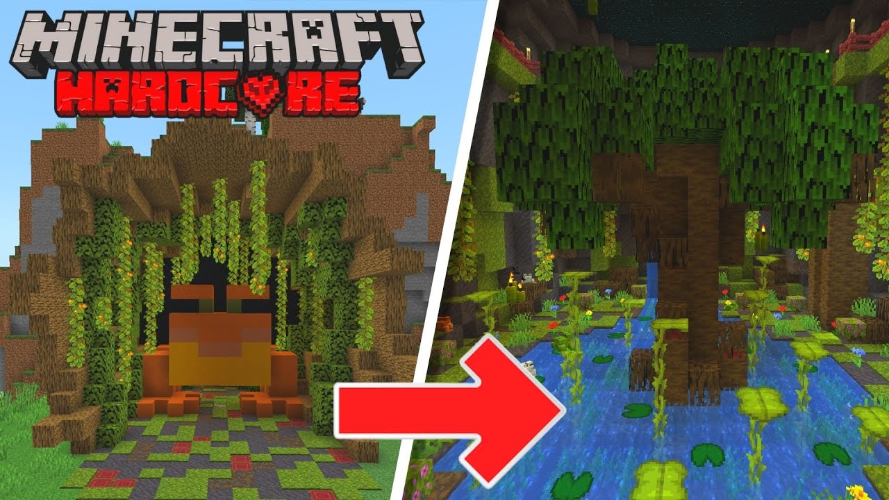 I made a FROG SANCTUARY in Hardcore Minecraft! (#5) - YouTube