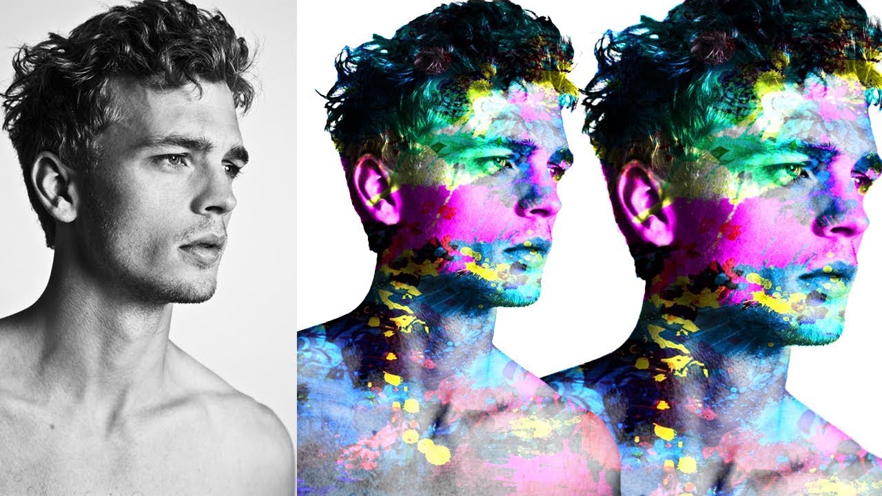 How To Make SIMPLE Way To Bodypaint In Photoshop CC - YouTube