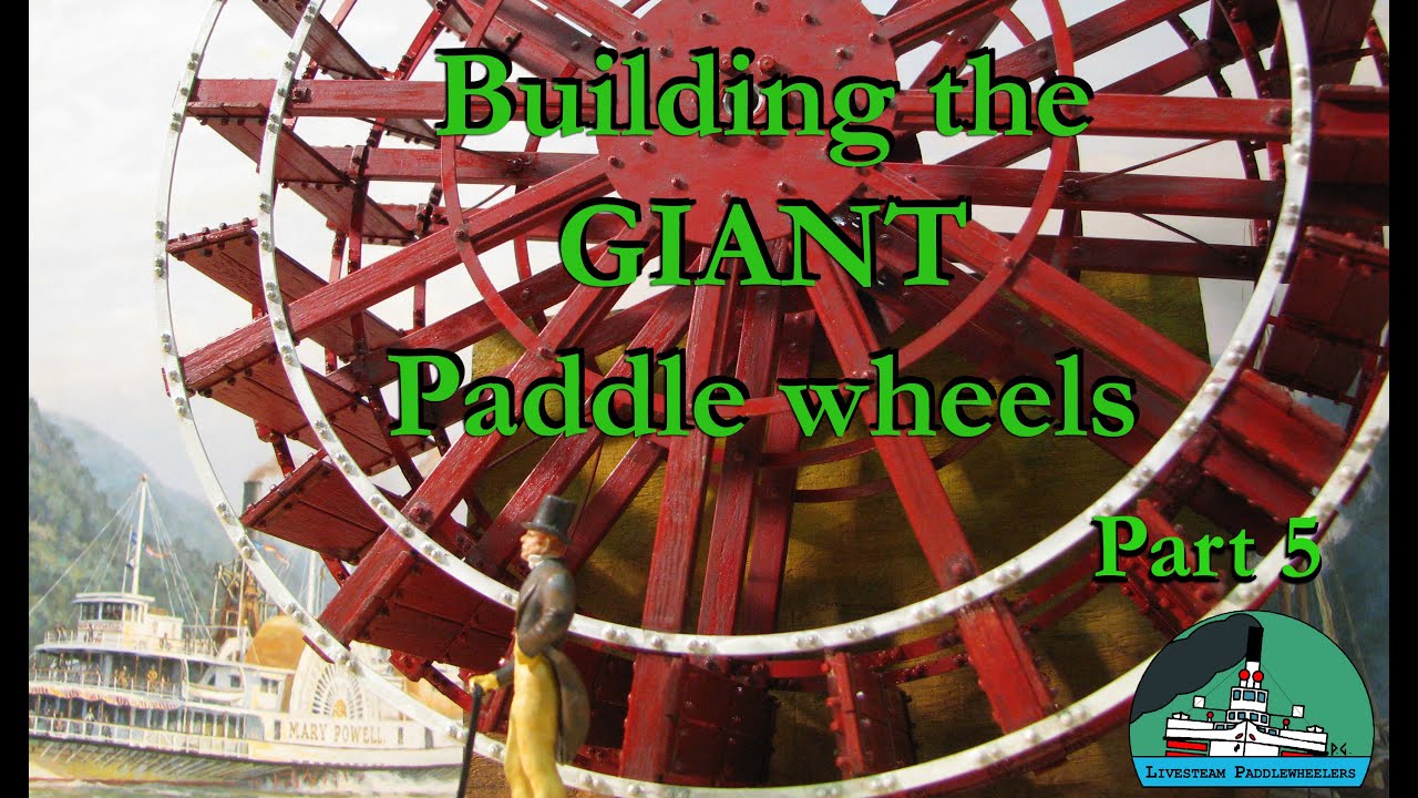 PADDLE WHEEL Steamboat THOMAS POWELL #5. GIANT paddle wheel! Hudson ...