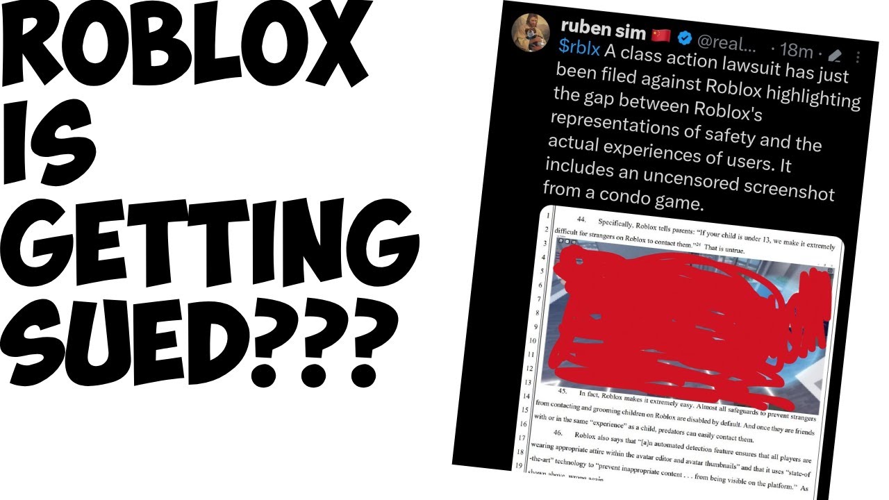 roblox is getting sued??? (roblox condo class action lawsuit drama ...