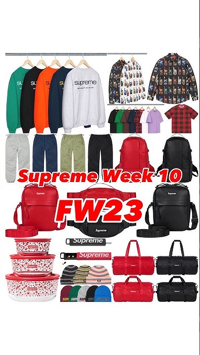 Supreme Week 10 Droplist 🔥 #FW23 #SUPREME #STREETWEAR #STONEISLAND #COLLAB - YouTube