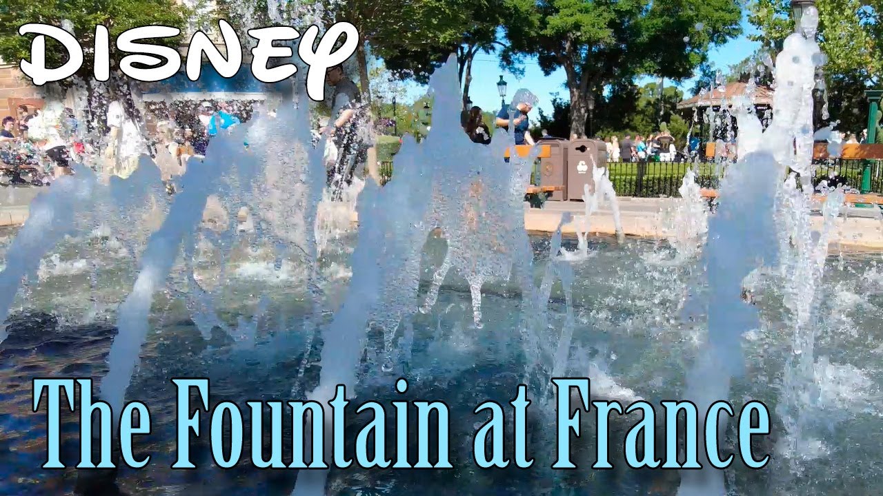 The Fountain at EPCOT's France Pavilion - World Showcase - YouTube