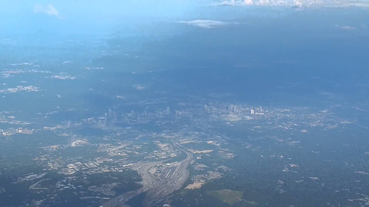 Atlanta, GA From the Air - July 2014 - YouTube