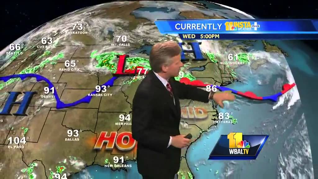 Moderate risk for severe thunderstorms in Maryland - YouTube