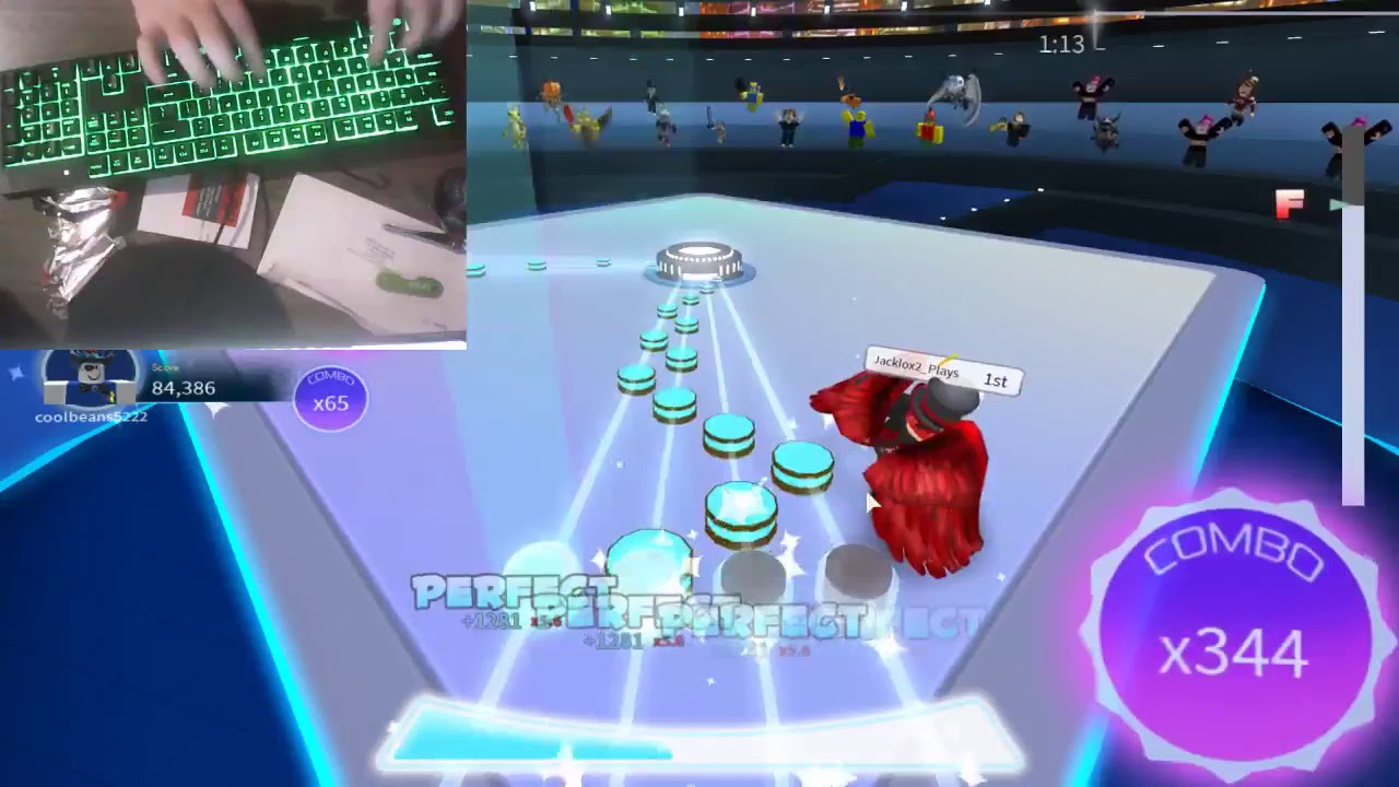 RoBeats Gameplay (With Key Board Recording) - YouTube