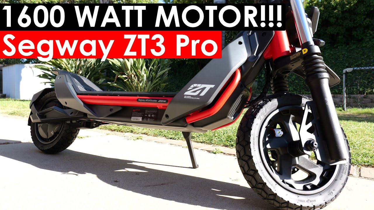 Segway ZT3 Pro Scooter Review: Unboxing, Top Speed, Hill Climb, Off ...