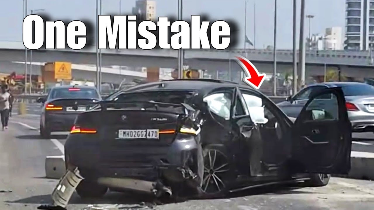 BMW M340i Crashed High Speed Accident Caught On Camera - YouTube